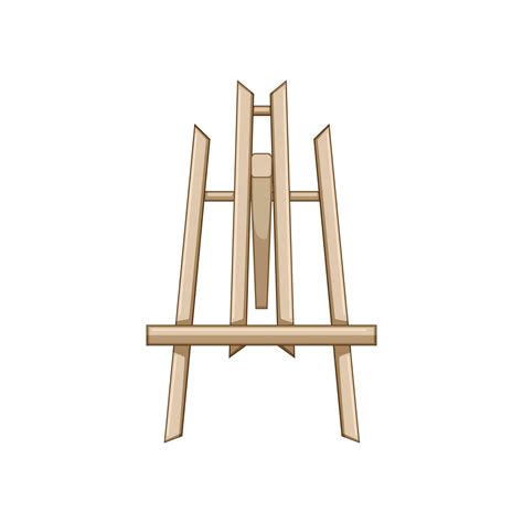 Wooden Easel Cartoon Vector Illustration 34913179 Vector Art At Vecteezy