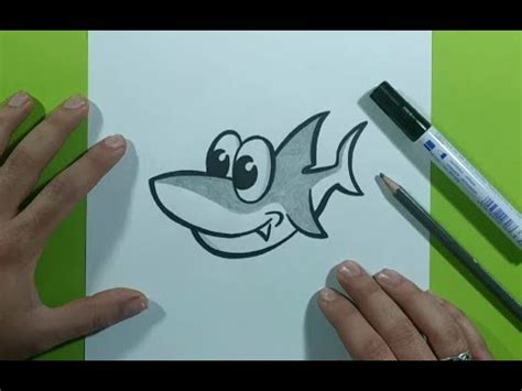 Como Dibujar Un Tiburon Paso A Paso 15 How To Draw A Shark 15 YouTube
