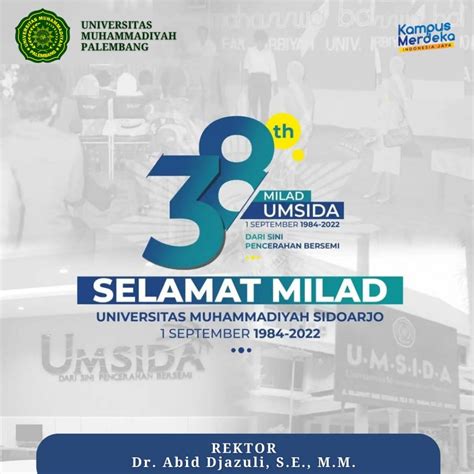Milad Ke 38 Umsida Bertabur Ucapan Selamat
