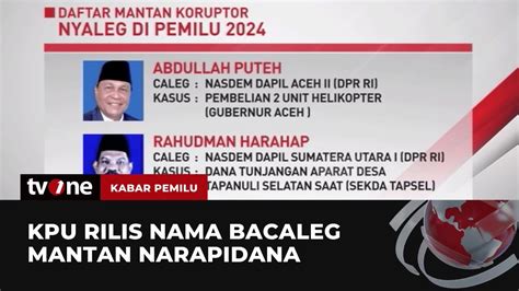 Puluhan Eks Napi Koruptor Nyaleg Ini Daftar Yang Dirilis Kpu Kabar