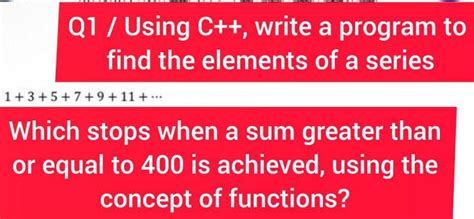 solved q1 using c write a program to find the elements