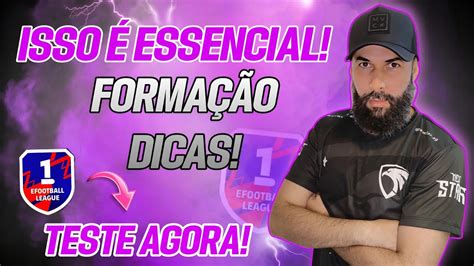 Como cheguei na DIVISÃO 1 do eFootball 2024 Novamente Formação tática