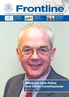 Fillable Online Hampshire Police Frontline Magazine Issue 172
