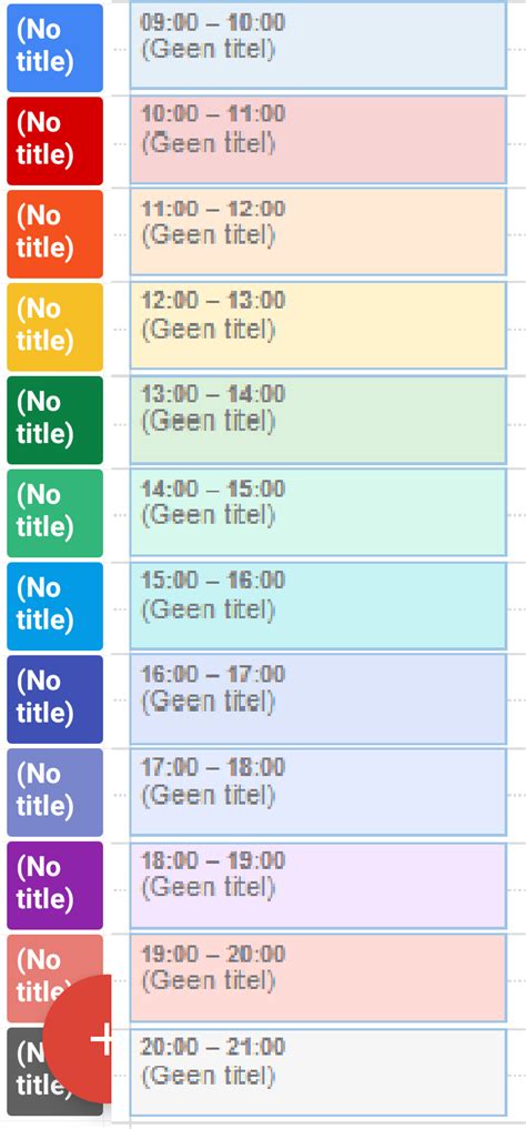 Color Palettes For Google Calendar