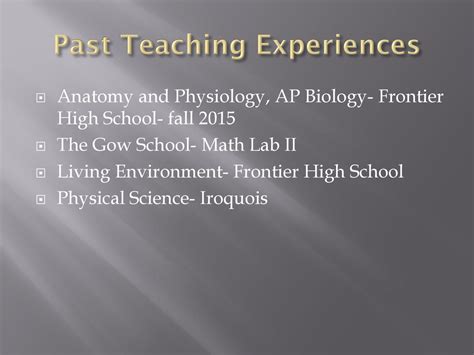 Welcome Ms Pici B S Biology Minor History Mansfield University