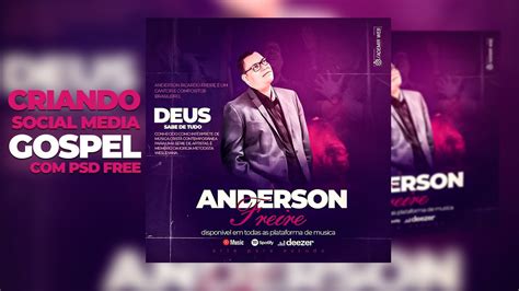 Como Criar Flyer Gospel No Photoshop PSD FREE YouTube