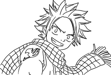 Free Printable Natsu Dragneel Coloring Page Free Printable Coloring Pages