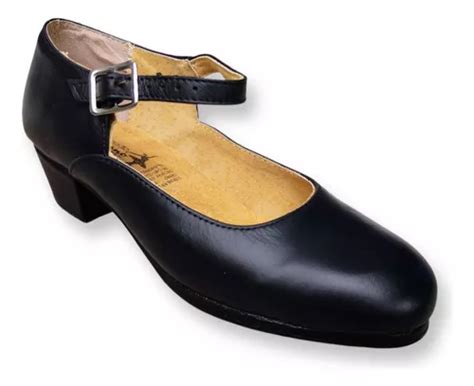Zapato De Danza Folcl Rica Para Mujer Piel Meses Sin Inter S