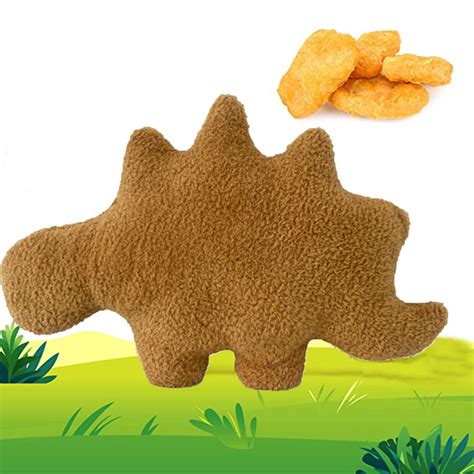 Dino Chicken Nugget Plush JIFON Soft Dinosaur Pillow Tyrannosaurus