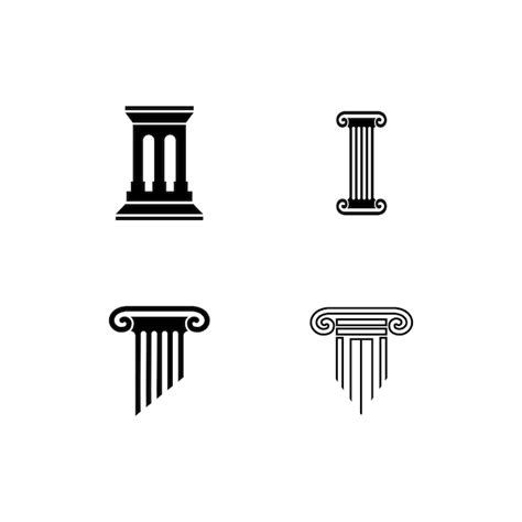 Premium Vector Column Logo