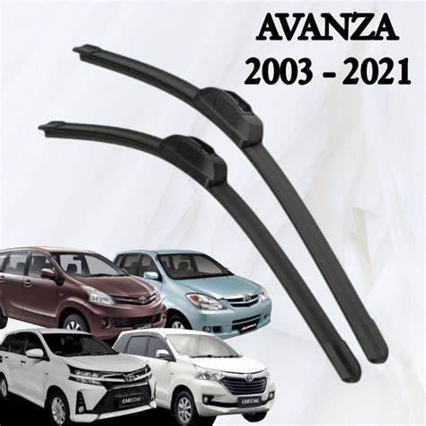 Jual Wiper Depan Frameless Full Karet Toyota Avanza 2003 2020 Ukuran