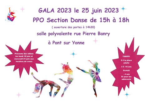 Ppo Danse Gala Mairie De Pont Sur Yonne
