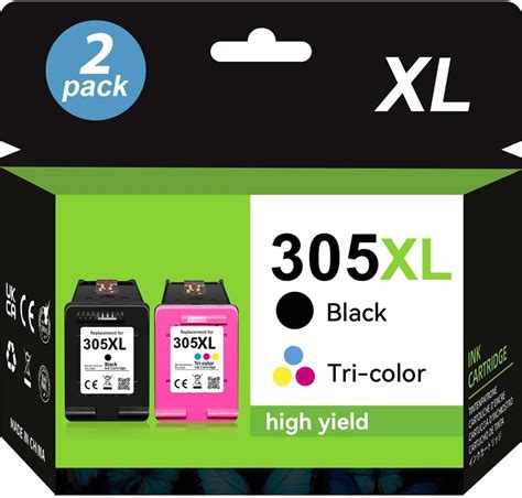 305 305 Xl 305xl Noir Et Couleur Pour Cartouches HP 305 Noir Et Couleur