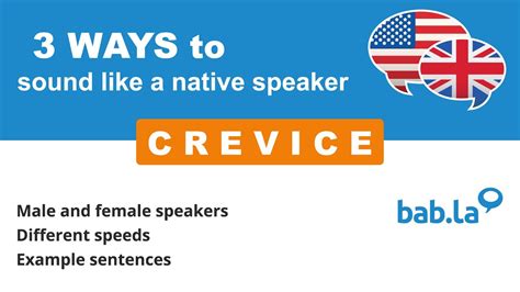 CREVICE Pronunciation Improve Your Language With Bab La YouTube