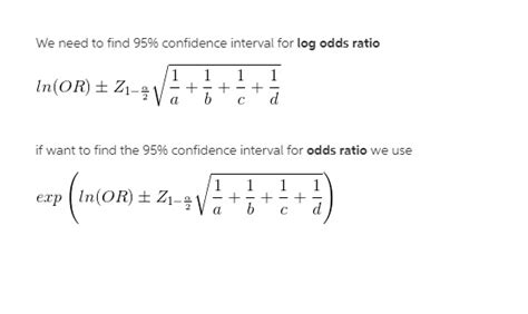 [solved] to calculate a 95 confidence interval for the natural log of the course hero
