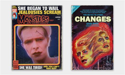 David Bowie Songs Reimagined As Pulp Fiction Book Covers Cool Material