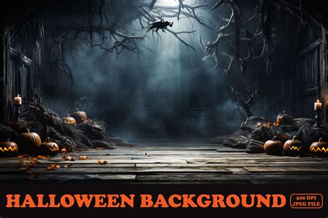 Spooky Horror Halloween Background With Graphic By Design Empire