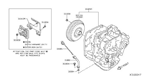 Auto Transmission Transaxle Fitting 2015 Nissan Versa Sedan