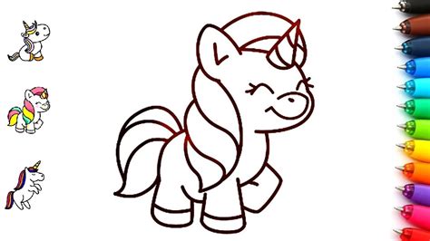 Dibujos Para Colorear De Unicornios Kawaii