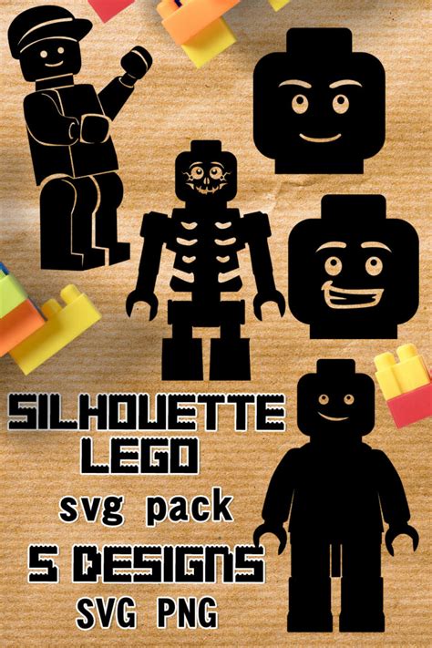 Silhouette Lego SVG Designs MasterBundles