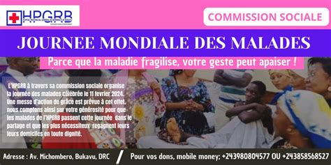 J M des malades LHPGRB célèbre ce 11 février avec ses patients et en