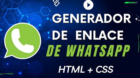 Crea Un GENERADOR De ENLACE Para Enviar Mensaje Al WHATSAPP Con