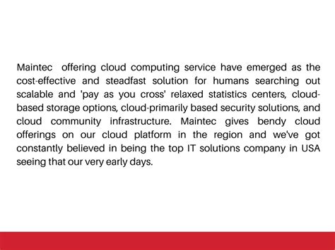 PPT Growing Cloud Computing Utilization In 2022 Maintec PowerPoint