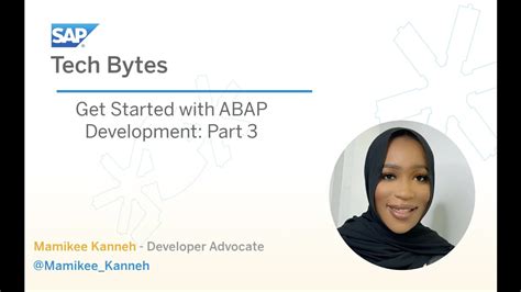 Getting Started With ABAP Development Part 3 YouTube