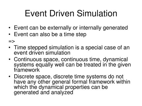 the theory of simulation ppt download