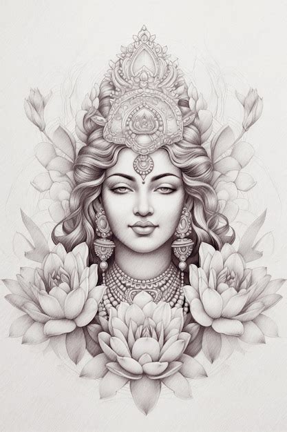 Easy To Draw Goddess Laxmi