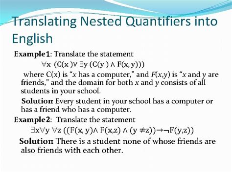 nested quantifiers section 1 5 translating nested quantifiers