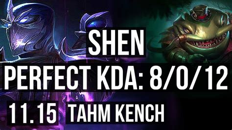 Shen Vs Tahm Kench Top M Mastery Games Legendary