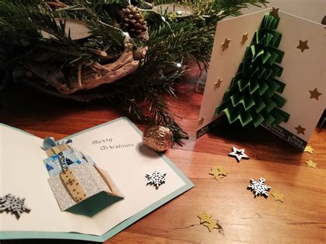 Pop up Karten für Weihnachten basteln Anleitung mit Video