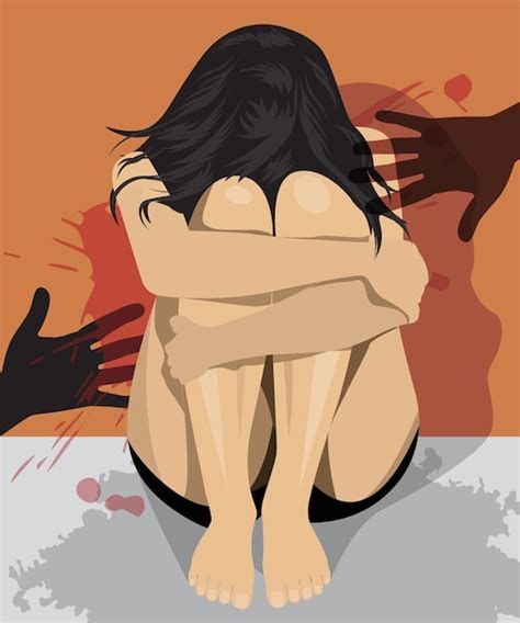 El acoso sexual el concepto de violación las manos de los hombres