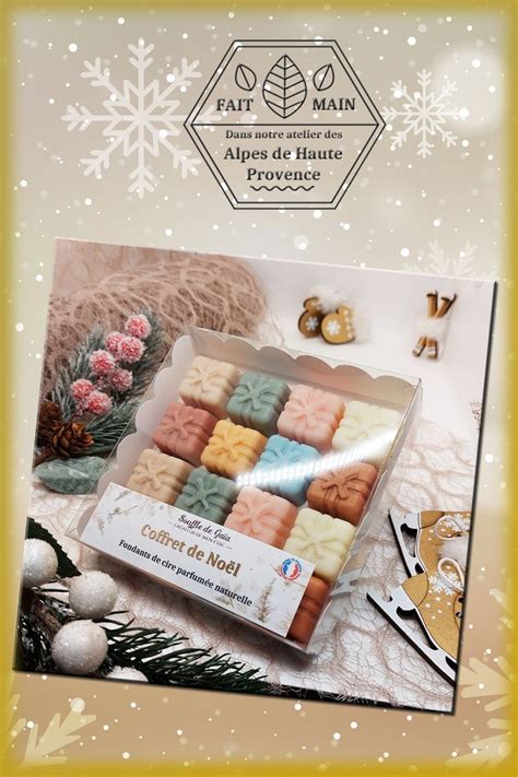 Coffret sur le thème de Noël de fondants parfumés Souffle de Gaïa