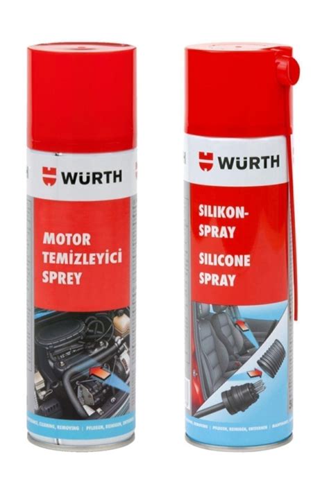Würth Motor Temizleyici Sprey 500 ml Silikon Sprey 500 ml
