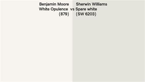 Benjamin Moore White Opulence 879 Vs Sherwin Williams Spare White SW