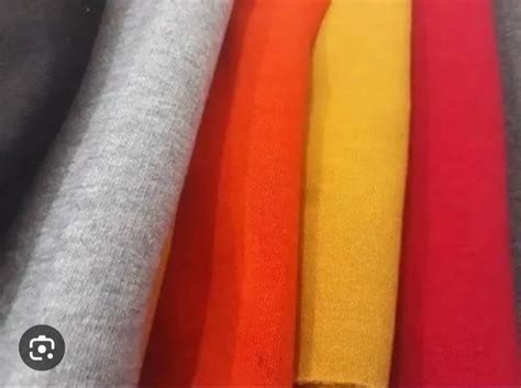 Polyester Cotton Air Jet Sinker Fabric Plain Solids Multicolour At Rs
