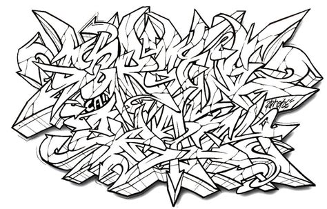 Dibujos De Graffitis Para Colorear Imprimir WONDER DAY
