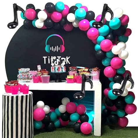 Buy Heboland Balloon Garland Arch Kit Tik Tok Music Theme Birthday