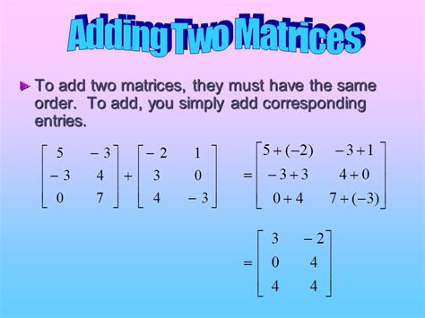 Matrix Teacher Presentation Mathematics