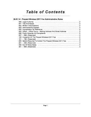 Fillable Online Adminrules Idaho 14 Prepaid Wireless E911 Fee