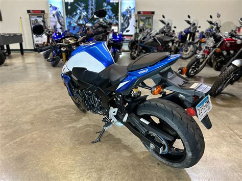 Used 2015 Suzuki GSX S750Z Metallic Triton Blue Pearl Glacier White
