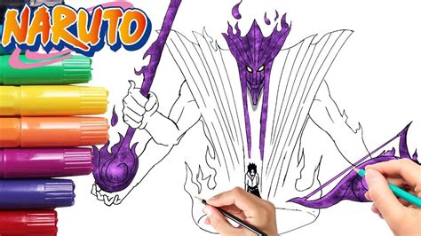 How To Draw Susanoo Sasuke Step By Step Naruto Youtube