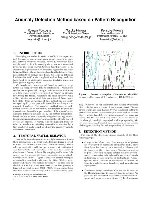 pdf evaluation of anomaly detection method based on pattern recognition