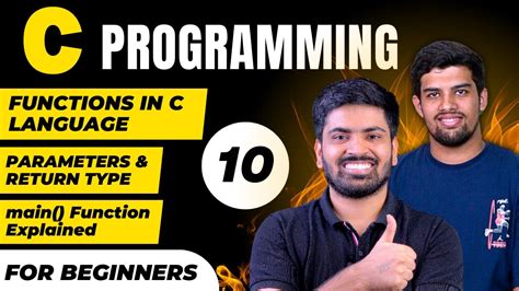 C Functions In C Language Function Parameters Arguments And