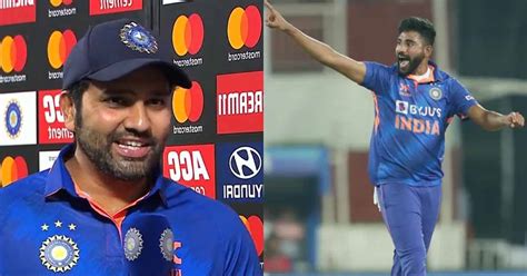 He Is A Rare Talent Rohit Sharma Lauds Mohammed Siraj After