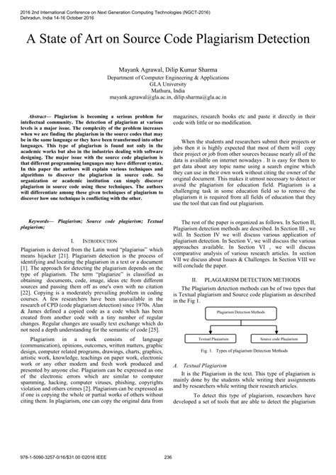 pdf a state of art on source code plagiarism detection