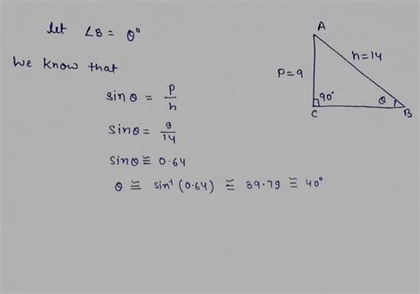[solved] in the diagram of right triangle abc shown below ab 14 and ac course hero