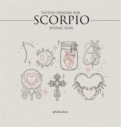 Tattoo Designs For Scorpio Zodiac Sign